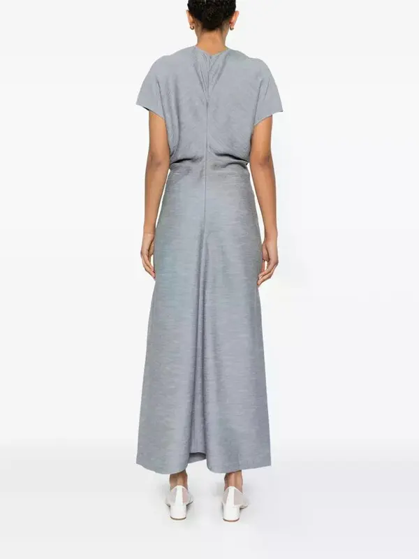 TOTEME Slouch-waist Crinkled Maxi Dress