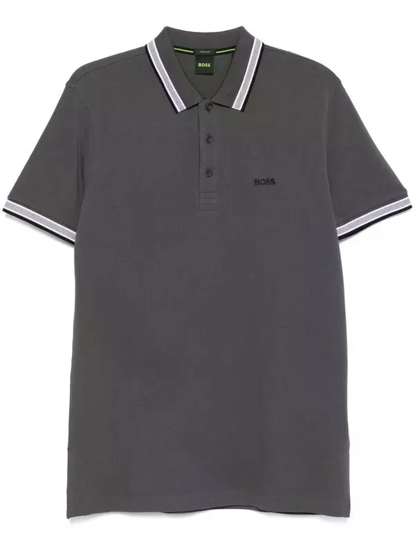 BOSS Piqué Polo Shirt - Grey