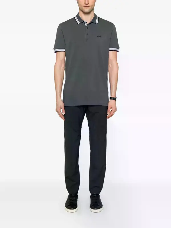 BOSS Piqué Polo Shirt - Grey