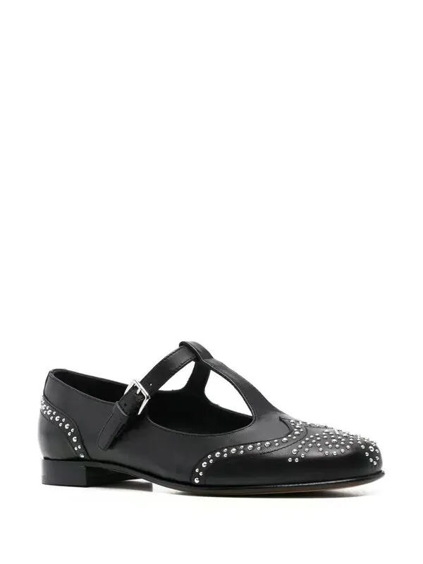 Church's Stud-embellished Mary Jane Shoes - Black