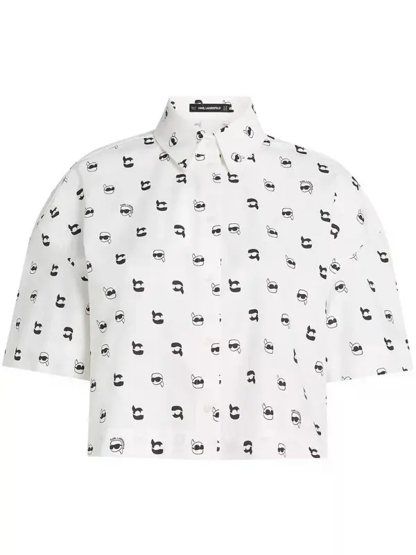 Karl Lagerfeld Ikon Cropped Shirt