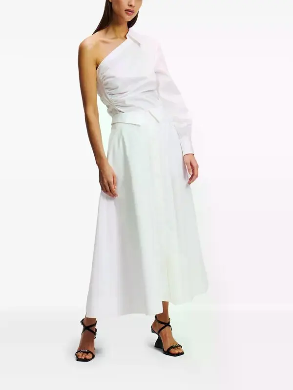 Karl Lagerfeld Poplin Midi Skirt