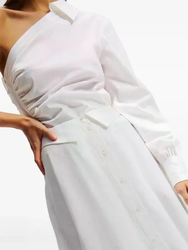 Karl Lagerfeld Poplin Midi Skirt