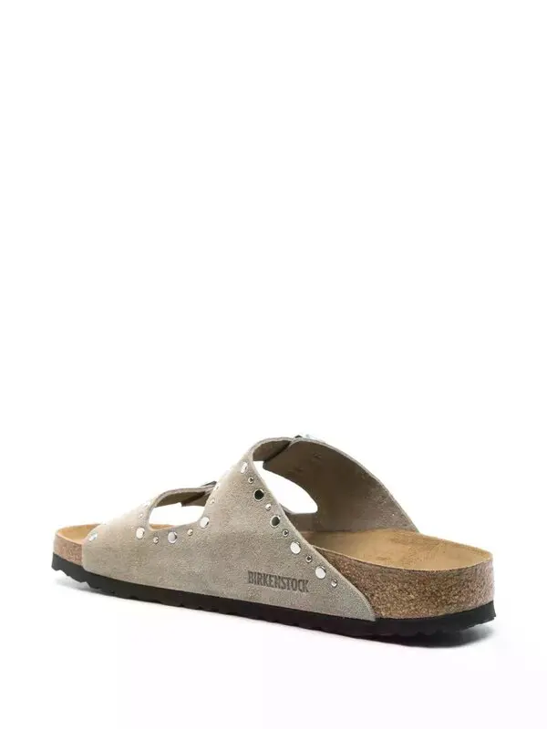 BIRKENSTOCK Arizona Studded Flat Sandals - Grey