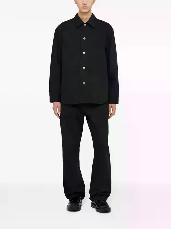 JIL SANDER Logo-patch Denim Shirt