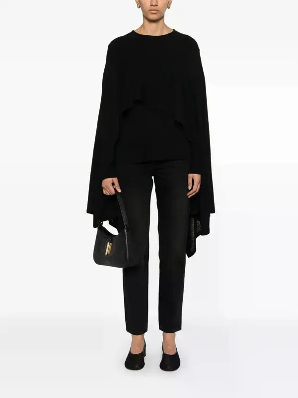 TOTEME Cape-design Sweater - Black