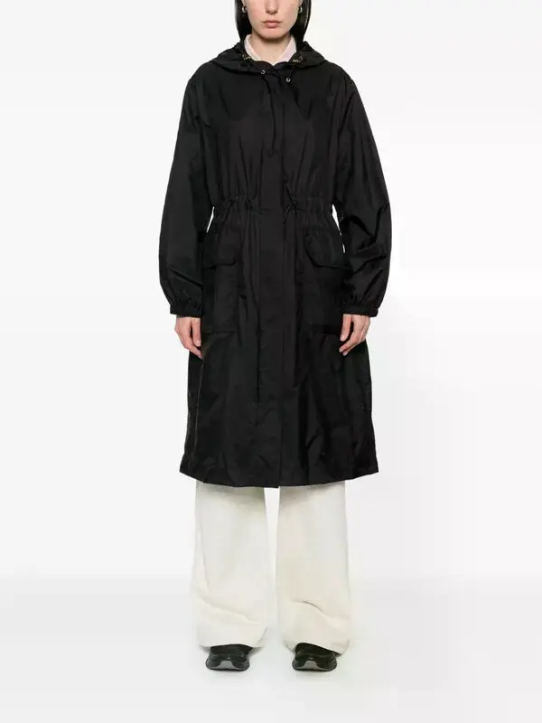 Moncler Hiengos Hooded Coat - Black