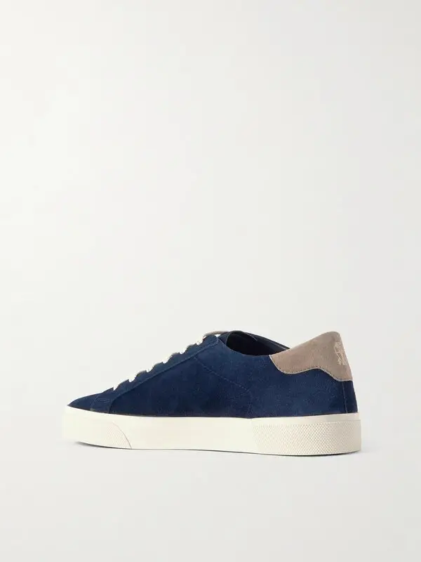 Brunello Cucinelli Vulky Suede Sneakers - Blue
