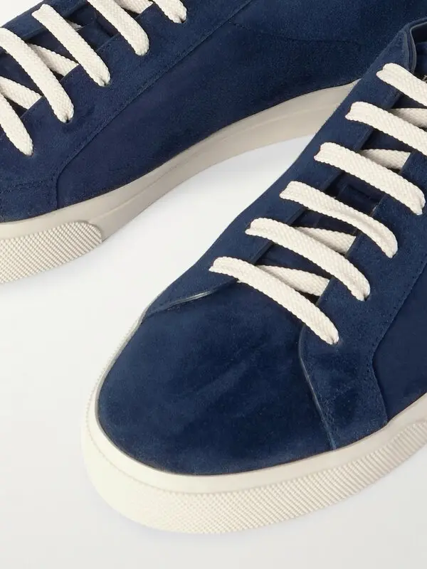 Brunello Cucinelli Vulky Suede Sneakers - Blue