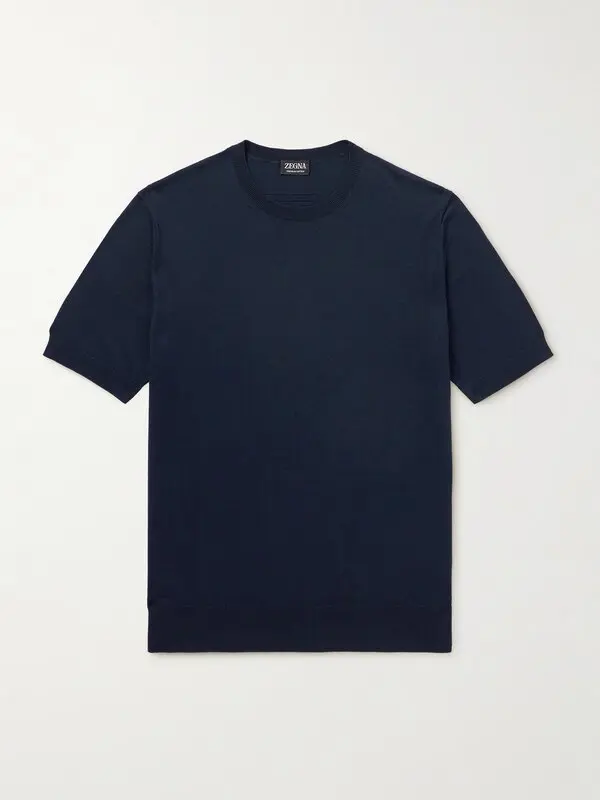 Zegna Cotton T-shirt - Blue