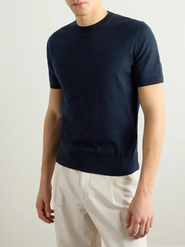 Zegna Cotton T-shirt - Blue