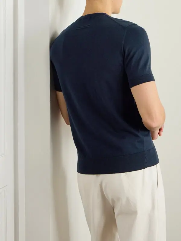 Zegna Cotton T-shirt - Blue