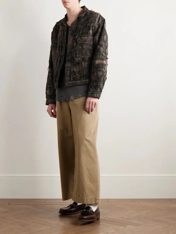 Kapital Boro Patchwork Jacket - Brown