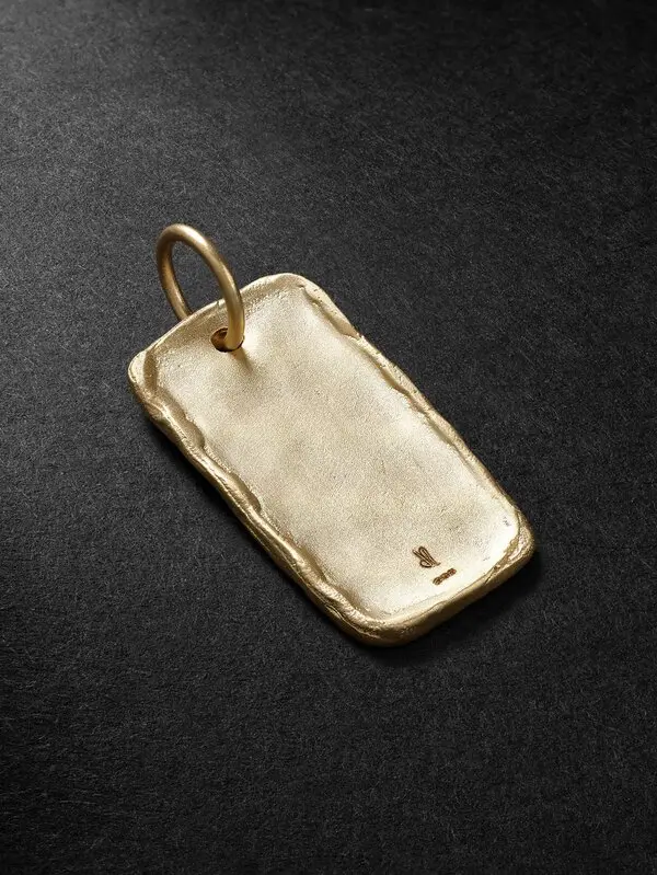 Jacquie Aiche Textured 14-karat Pendant - Gold
