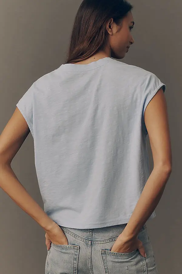 Anthropologie Growg Florals Muscle Tee