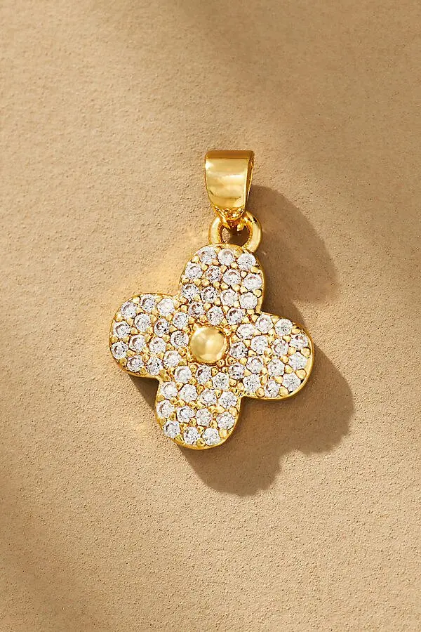 BOXBAR Pavé Flower Charm - Gold