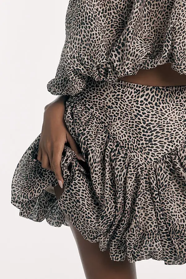 Bardot Lissett Printed Mini Skirt
