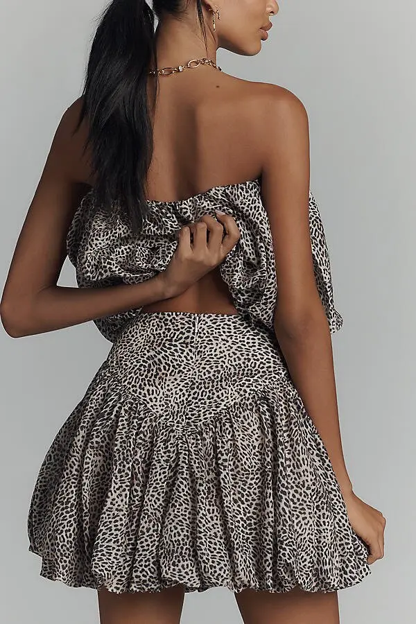 Bardot Lissett Printed Mini Skirt