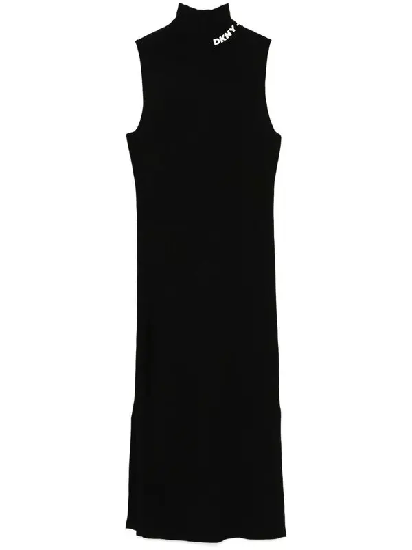 Dkny Fine-ribbed Midi Dress