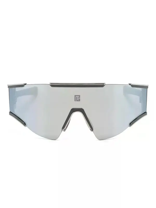 Balmain Fletche Shield Sunglasses - Silver