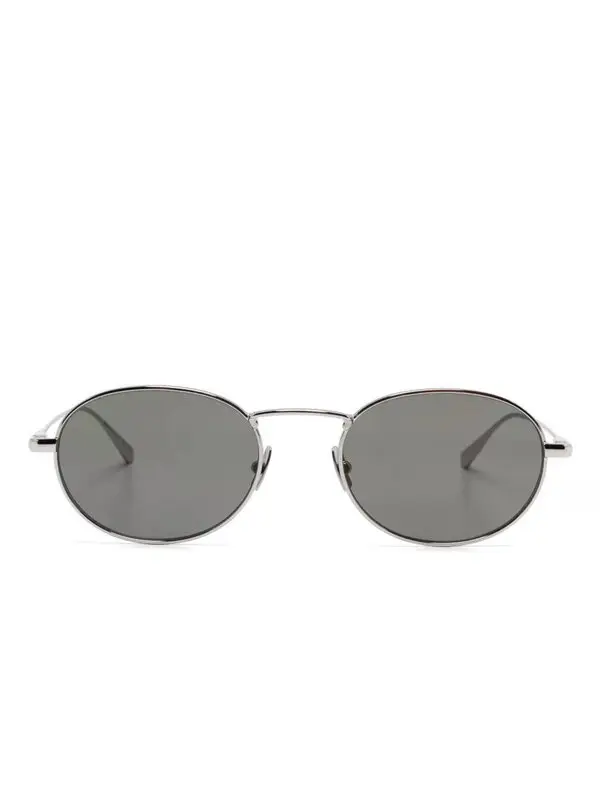 Saint Laurent Oval-frame Sunglasses - Silver