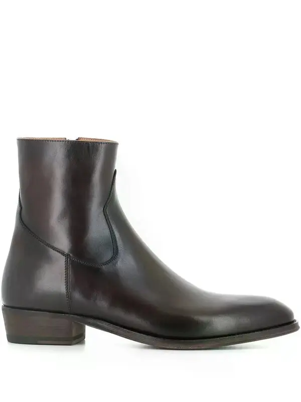 ALBERTO FASCIANI Leather Boots - Brown