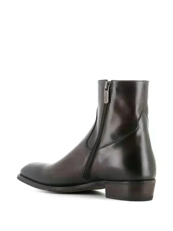 ALBERTO FASCIANI Leather Boots - Brown