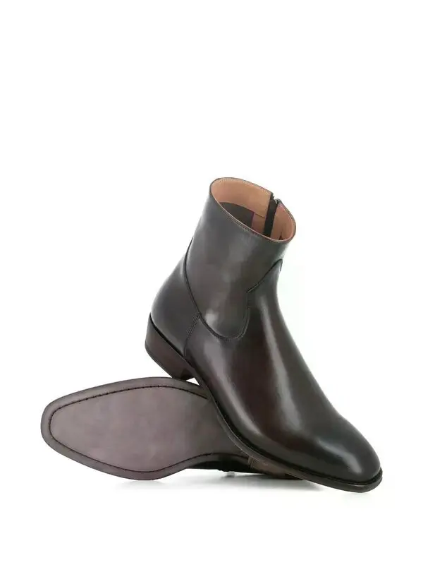 ALBERTO FASCIANI Leather Boots - Brown
