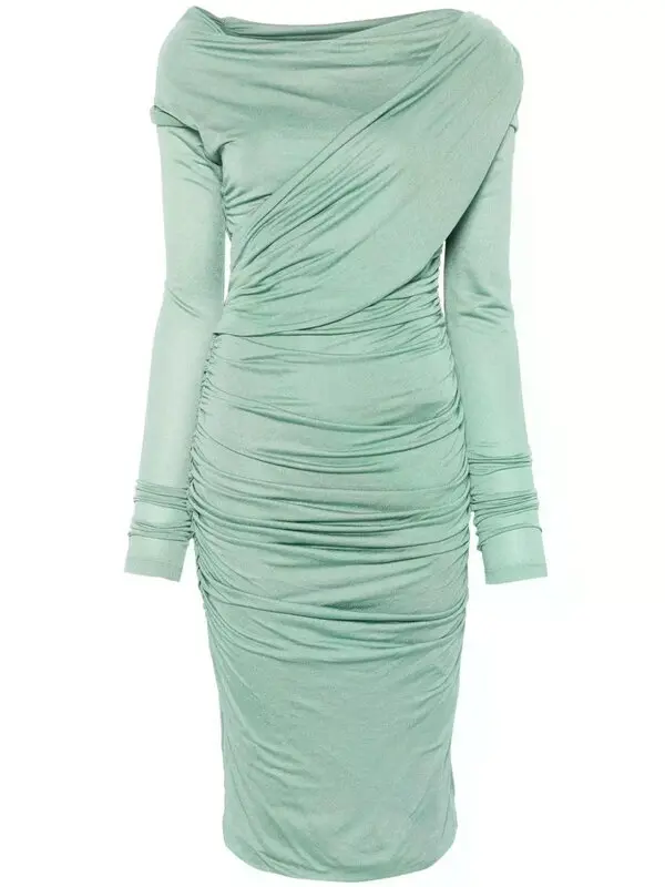 Blumarine Draped Midi Dress