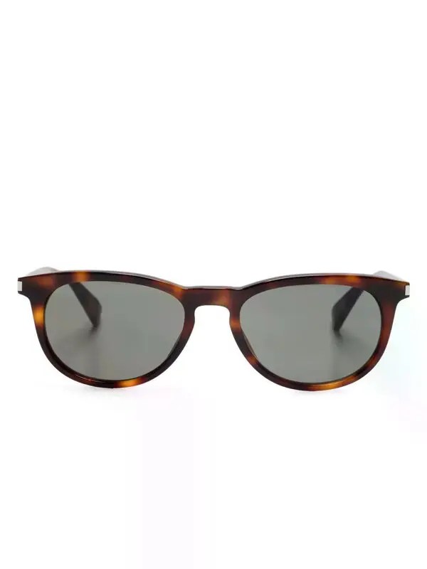 Saint Laurent Oval-frame Sunglasses - Brown