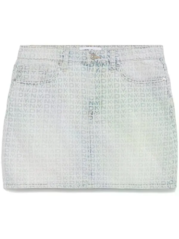 Dkny Monogram Mini Skirt
