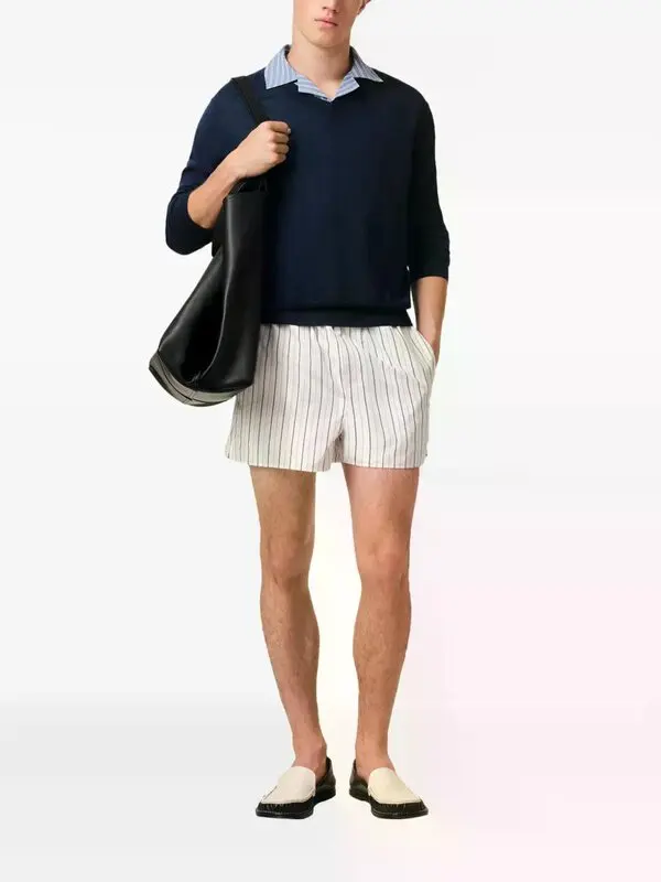 AMI Paris De Coeur-embroidered Sweater - Blue
