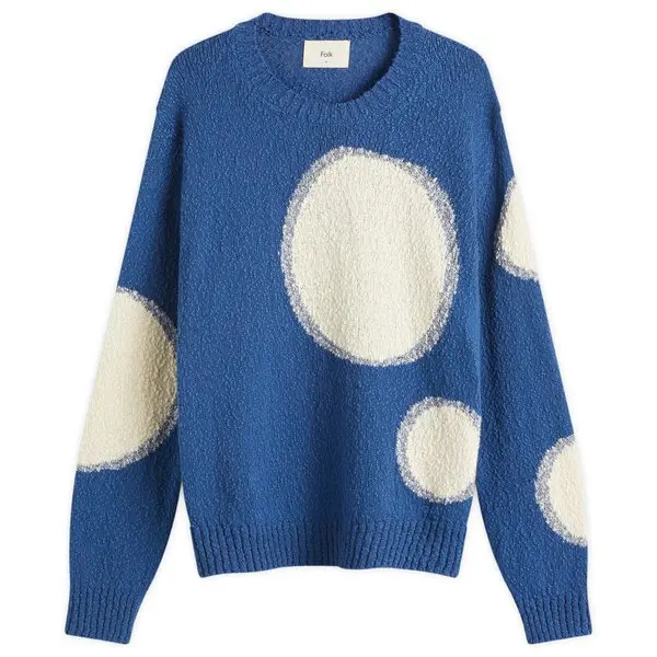 Folk Chain Sweatshirt - Blue Mix