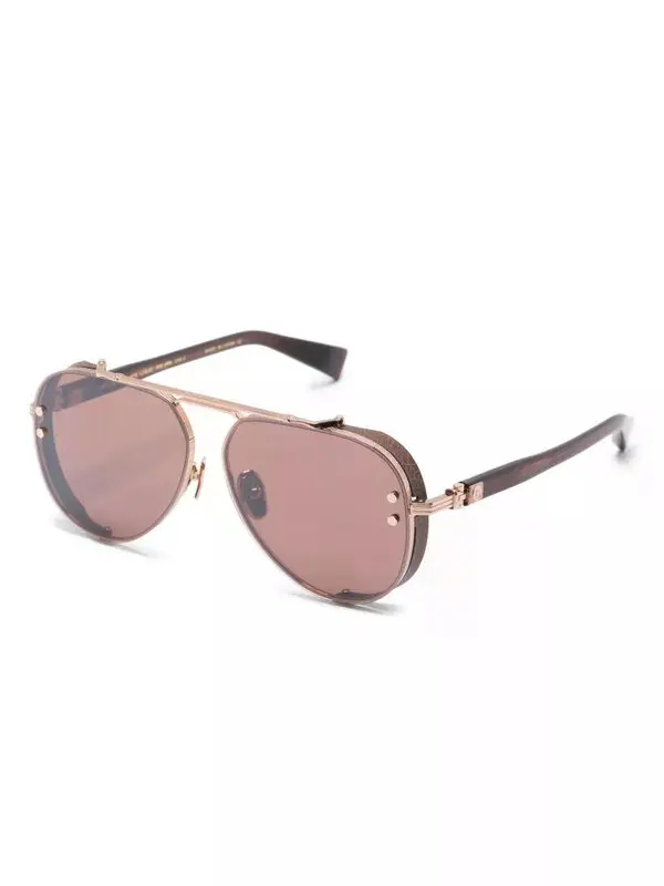 Balmain Captaine Oval-frame Sunglasses