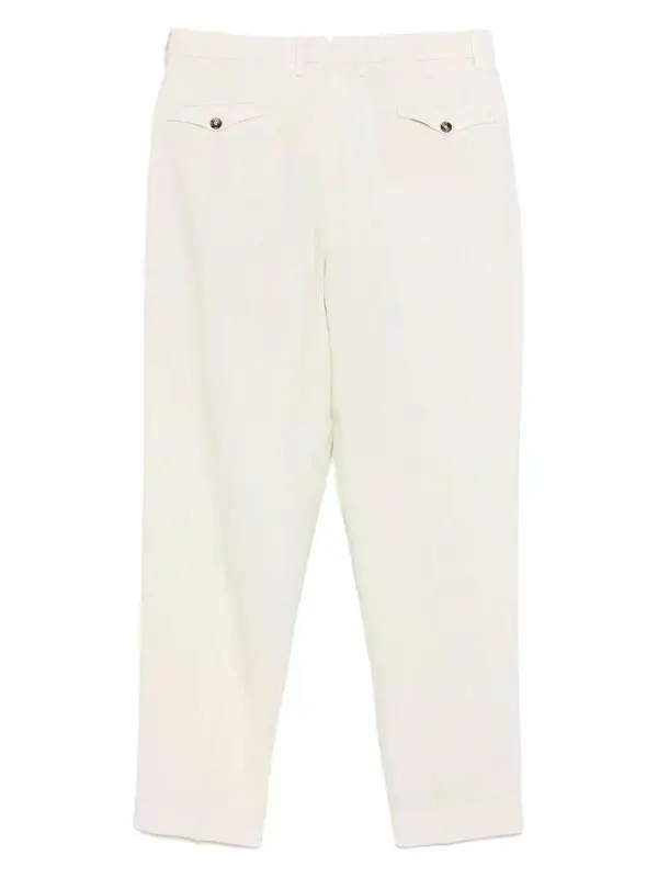 DELL'OGLIO Linen Tapered Trousers