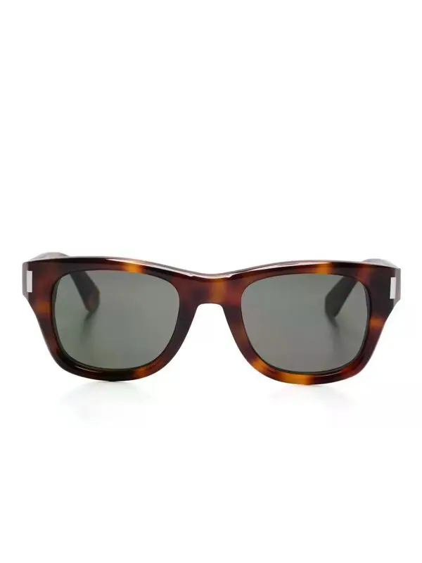 Saint Laurent Square-frame Sunglasses - Brown
