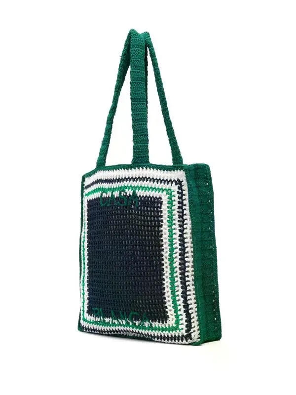 Casablanca Crochet Tote Bag - Blue