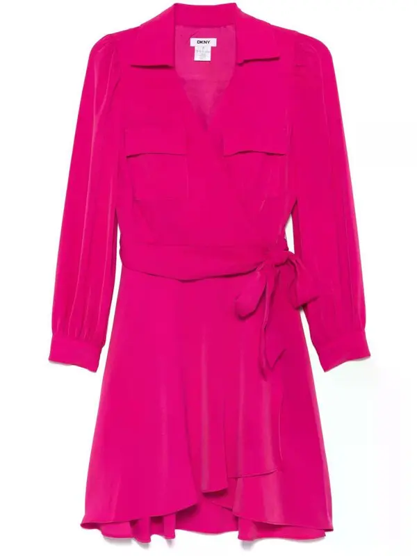 Dkny Belted Wrap Dress