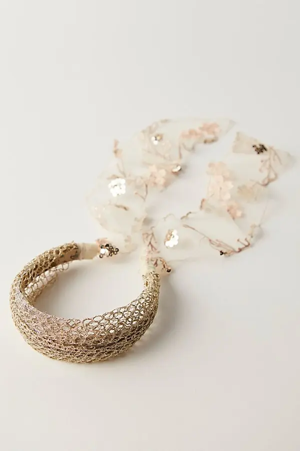 Curried Myrrh Phoenix Soft Headband In Gold - 24% Off 