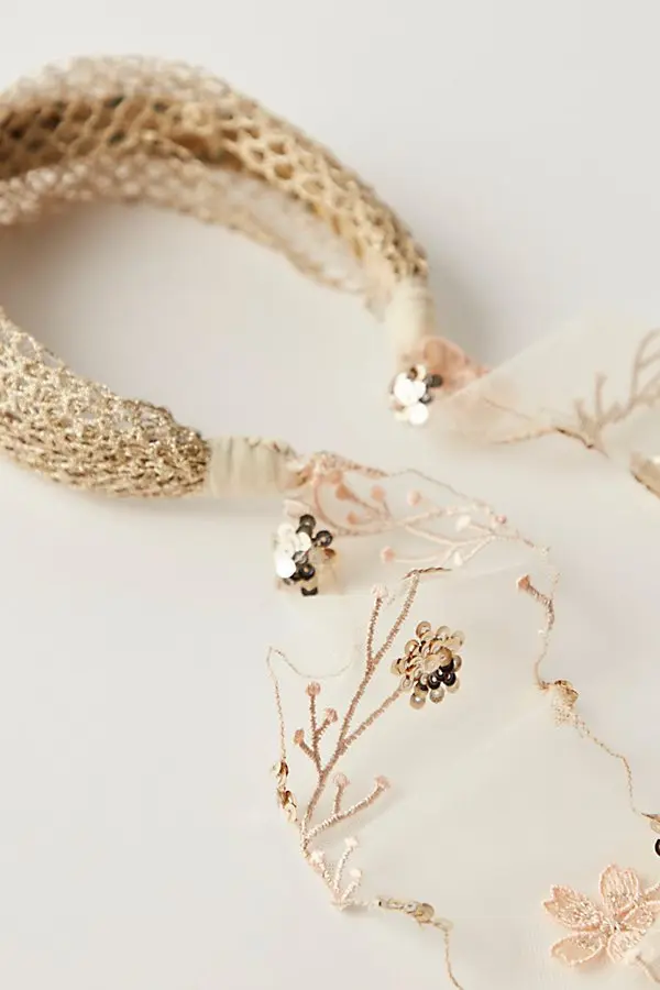 Curried Myrhh Gold Sequin Stretch Headband Curried Myrrh Phoenix Soft Headband In Gold - 24% Off  main image 4