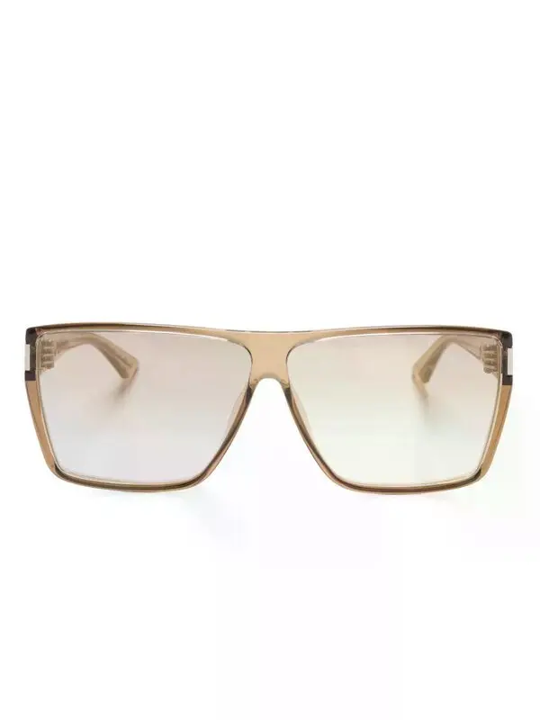 Saint Laurent Square-frame Sunglasses - Neutrals