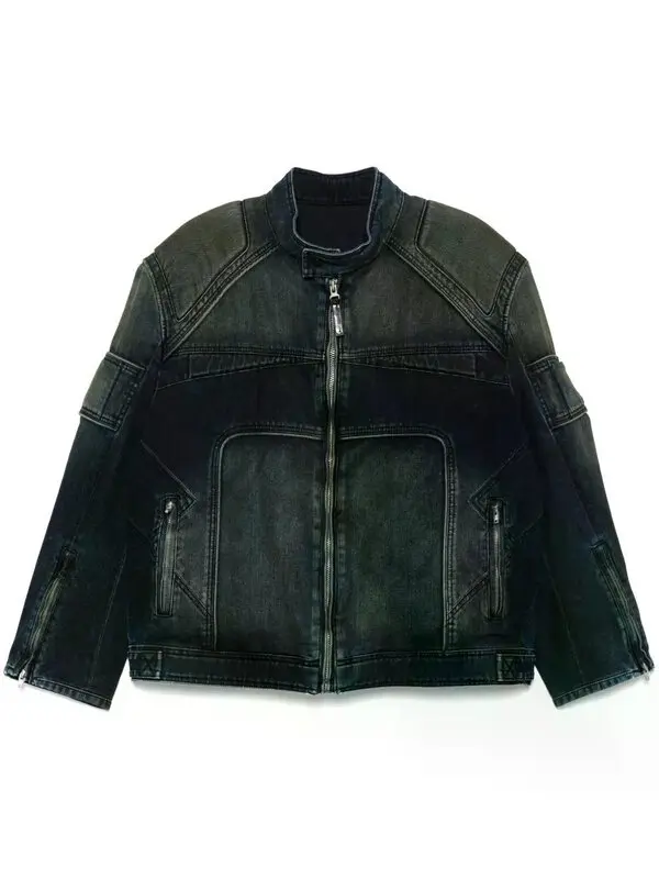 JUUN.J Denim Bomber Jacket