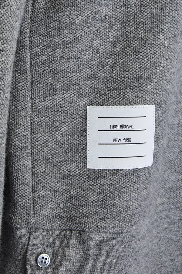 Thom Browne Cashmere Piqué Polo Sweater