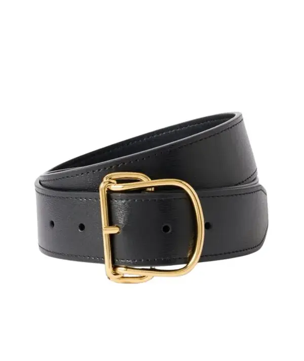 TOTEME Swirl Leather Belt - Black