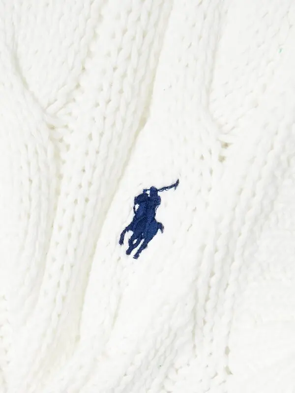 Polo Ralph Lauren Embroidered Cable-knit Cotton Vest