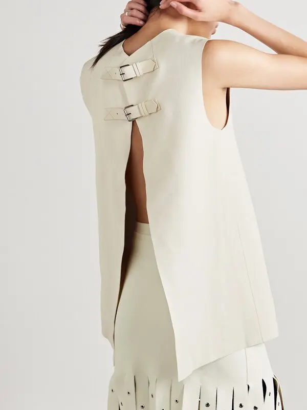 Proenza Schouler Noa Buckled Leather Top