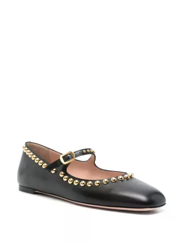Bally Stud-embellished Ballerinas