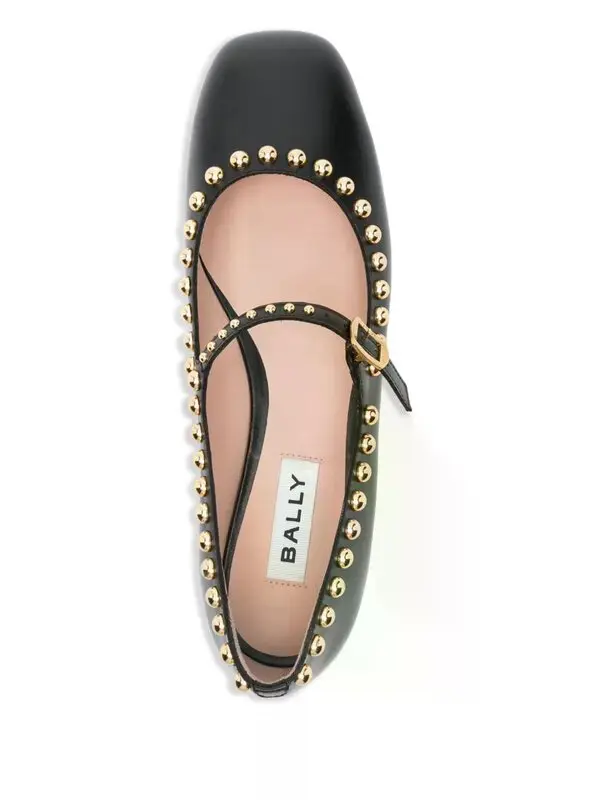 Bally Stud-embellished Ballerinas