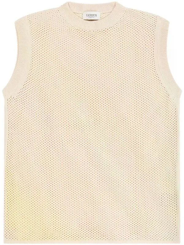 LANEUS Open-knit Vest - Neutrals