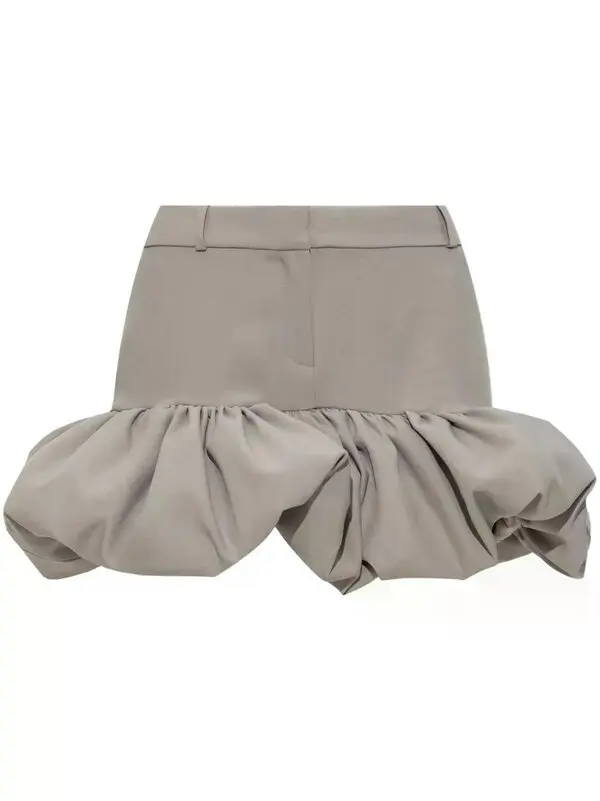 Coperni Gathered Hem Tailored Mini Skirt